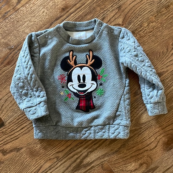 Disney | Shirts & Tops | Disney Christmas Sweater With Mickey Mouse ...